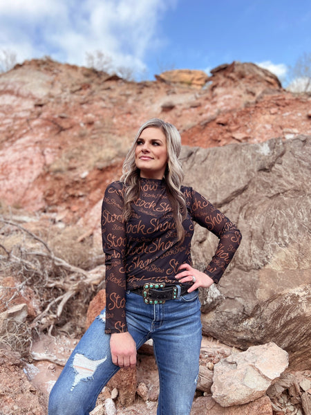 Sterling Kreek Stock Show Queen Mesh Top | Gussied Up Online – gussied ...