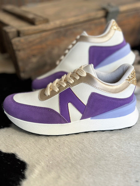 Nova Purple Glitter Sneakers | Gussied Up Online Boutique – gussied up ...
