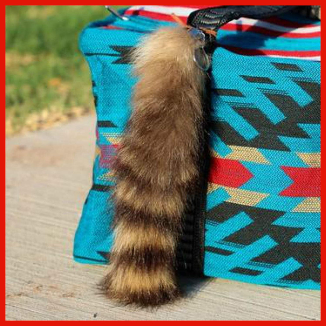 Raccon Tail Keychain | GUSSIED UP ONLINE – gussied up online
