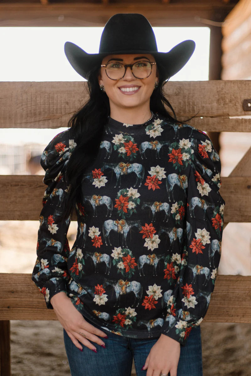 Sterling Kreek Roan In Bloom Top – gussied up online