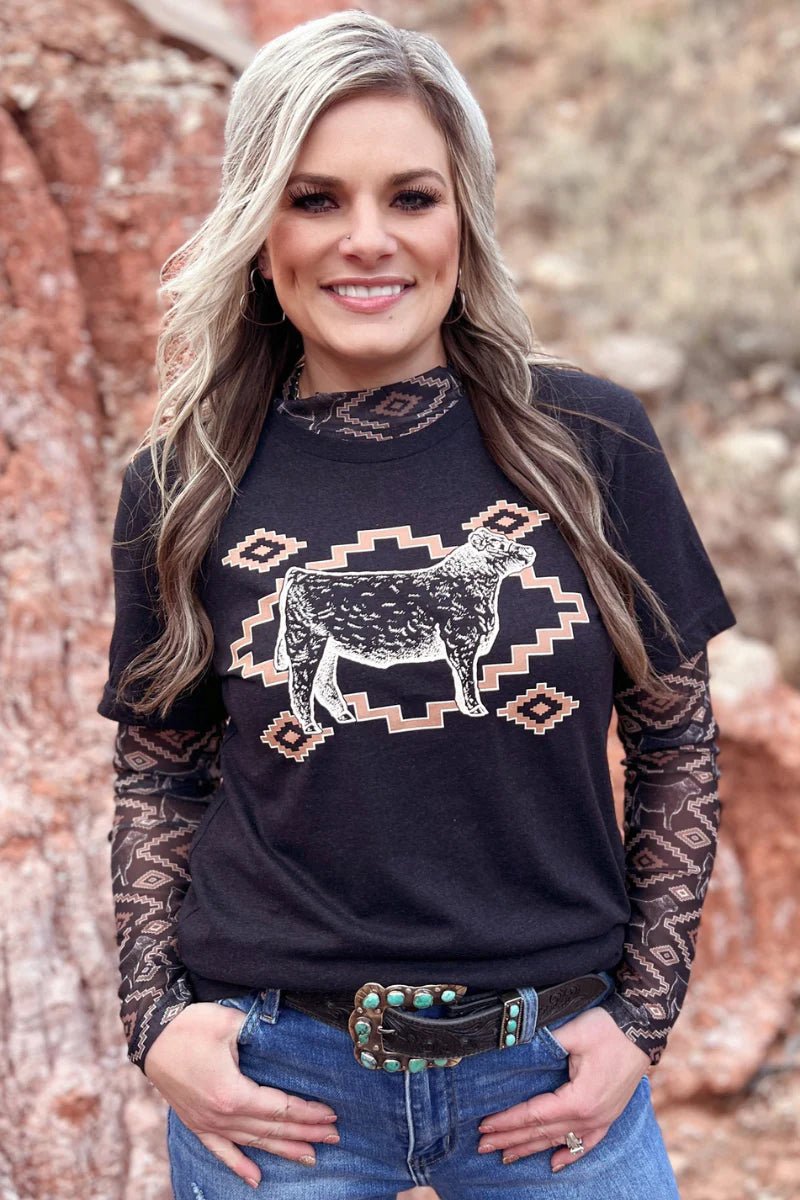 Sterling Kreek Show Me Your Steer Tee | Gussied Up Online – gussied up ...