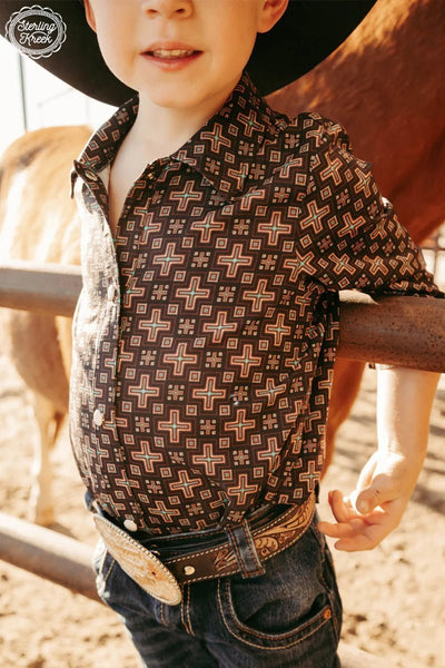 KIDS Red Cloud Button Up I Gussied Up Online – gussied up online